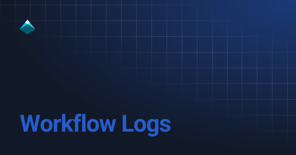 Workflow Logs | Pipekit Docs