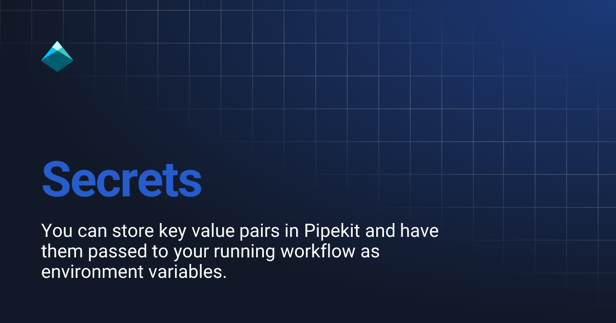 Secrets | Pipekit Docs